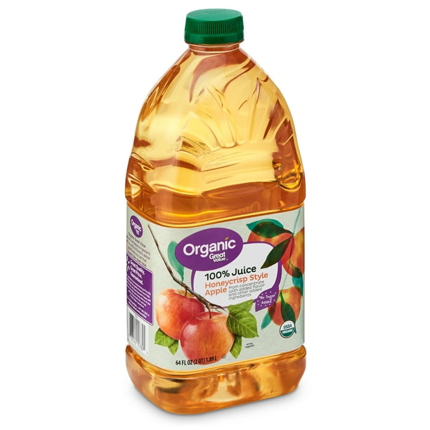 Great Value Organic Honeycrisp Style Apple Juice 64 fl oz - Walmart.com - Walmart.com