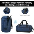 Travel Duffel Bag, Weekender Overnight Backpack with Shoe Compartment and Wet Pocket Sport Gym ...