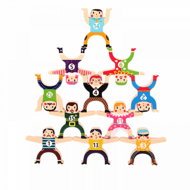 Wooden Stacking Games,Balancing Blocks Games Toddler Educational Toys ...