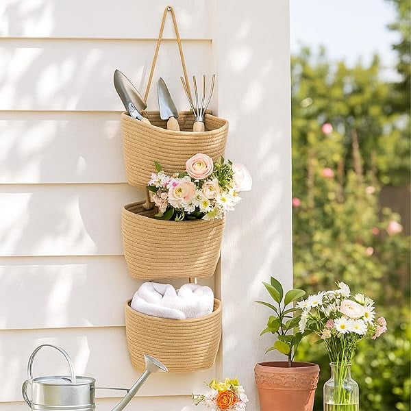 Click here for W829 Over The Door Hanging Basket  3-Tier Wall Mou... prices