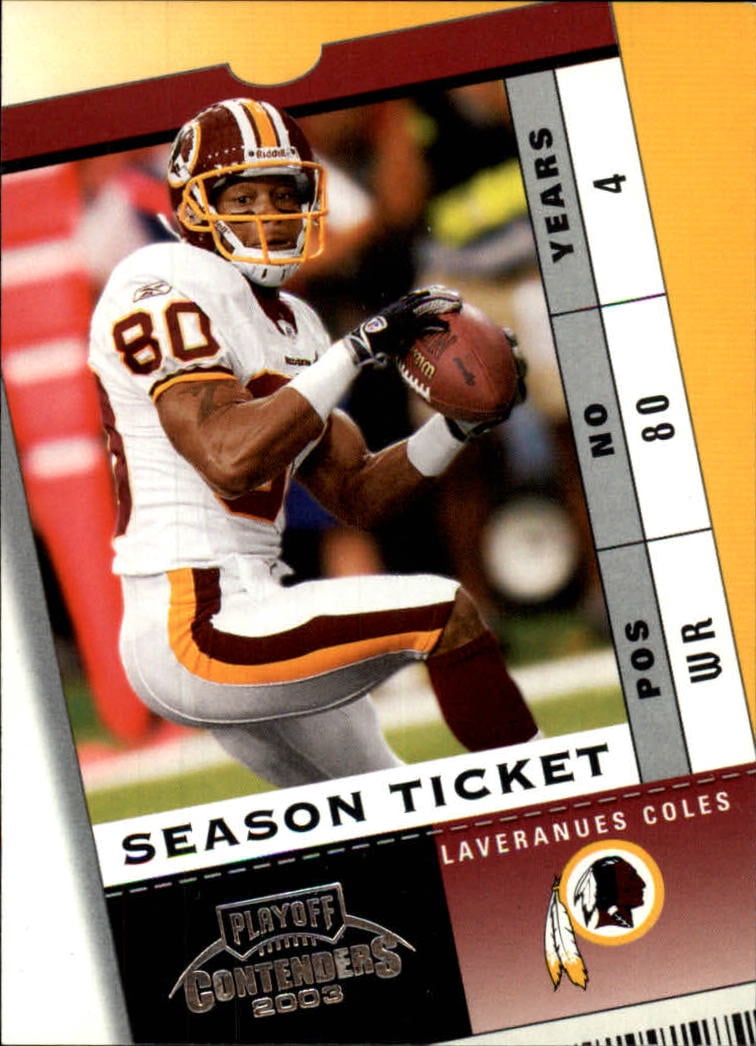 2003 Playoff Contenders #11 Laveranues Coles NFL Football Trading Card ...