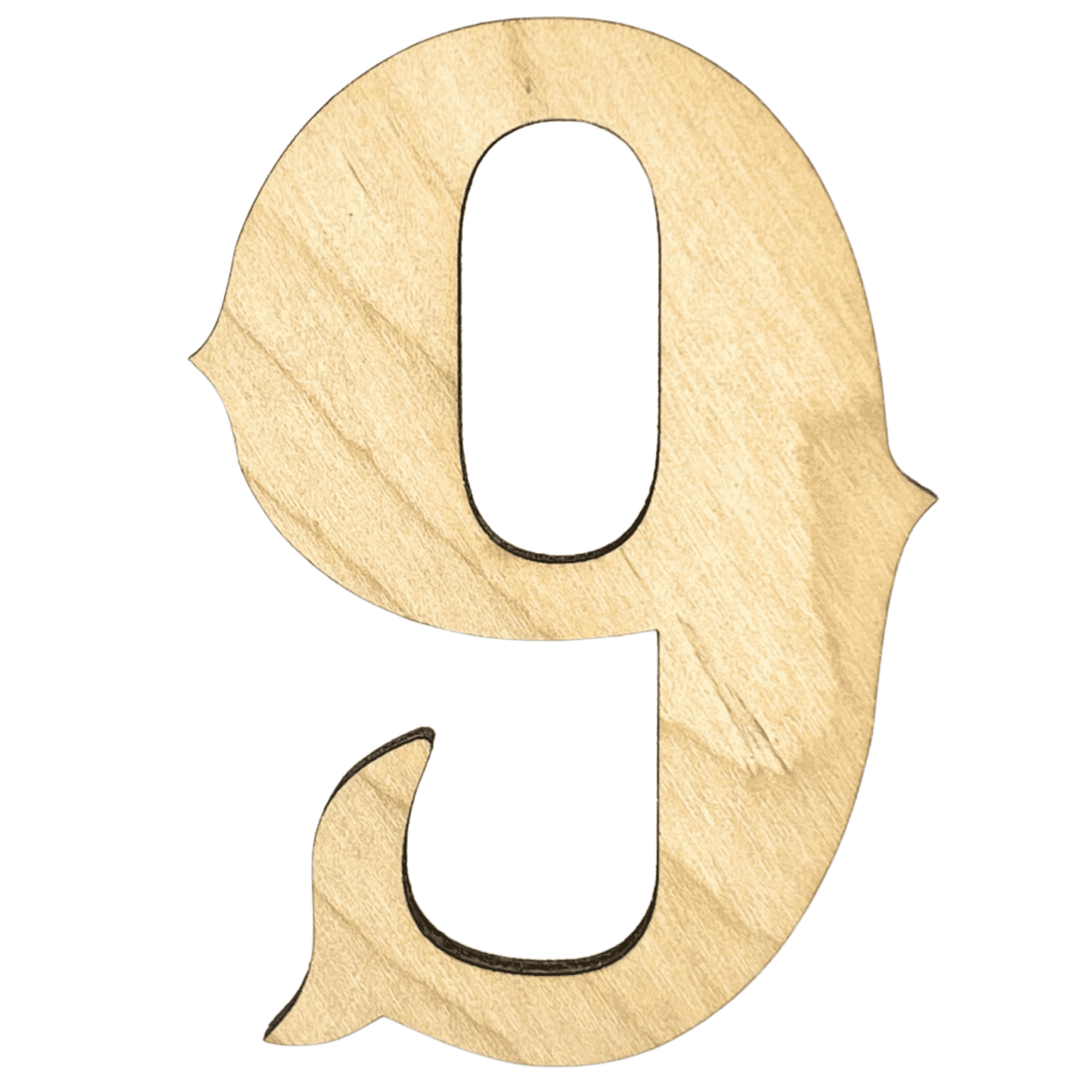 Krafty Supply 2" Tall Birch Plywood Letter 9 |1/4" Thick | Western ...
