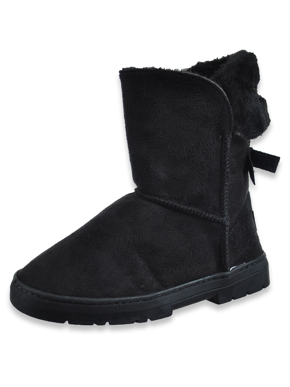 Bebe Girls' Faux-Fur Boots - black, 3 youth - Walmart.com