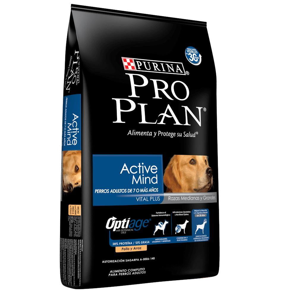 Alimento para Perro Pro Plan Senior 7+ Razas Medianas y Grandes 3 kg ...