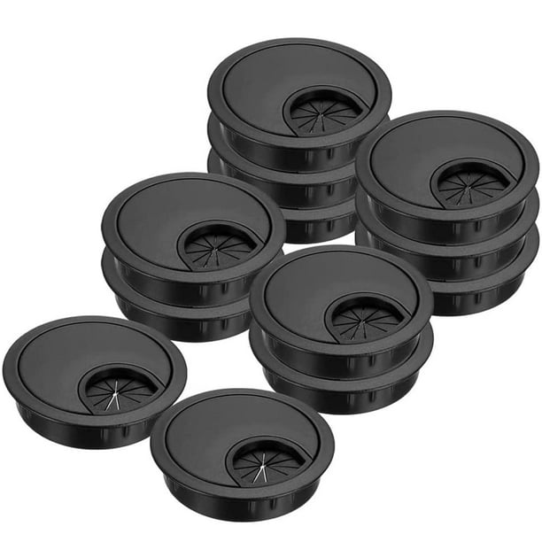 AVEKI 12 Pieces Desk Grommets, 60mm Plastic Cable Grommet Kit Table ...