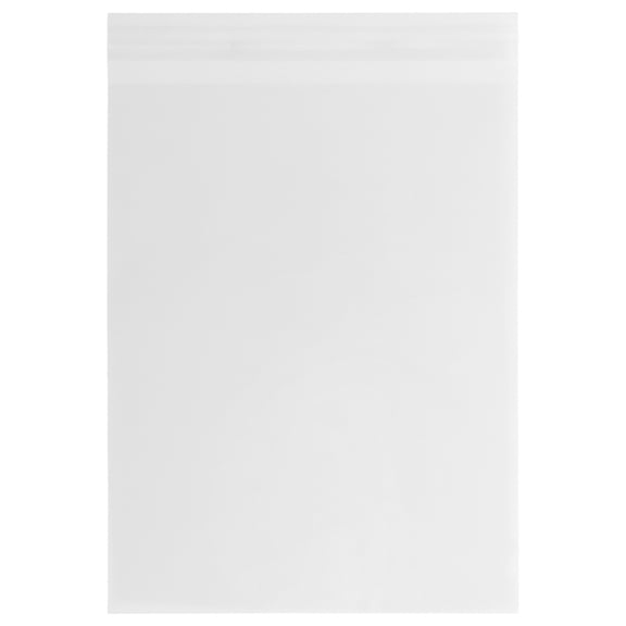 JAM Paper Cello Sleeves, 5 7/16 x 8 5/8, Light Red, 100/Pack, Peel ...