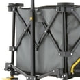 Gorilla Carts 7 Cu Ft Collapsible Outdoor Utility Wagon, Oversize Bed ...