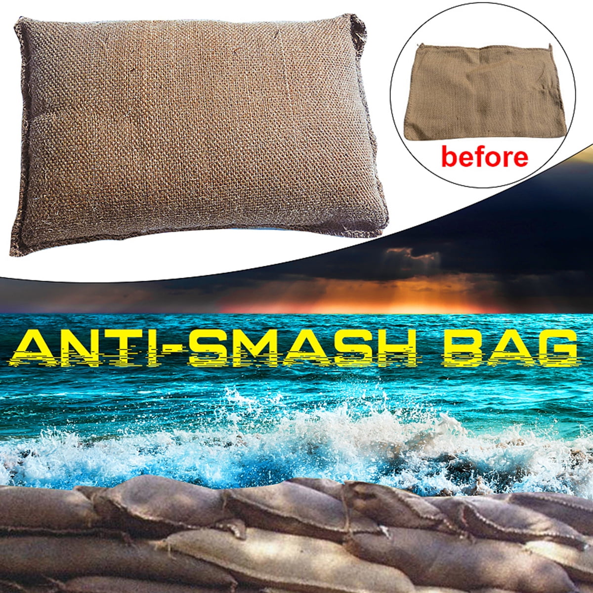 Flood Control Sandbag Auto Water Absorbing Self-absorbent Expansion ...