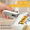 Mini Bag Sealer, 2 in 1 Heat Sealers with Cutter, Portable Handheld ...