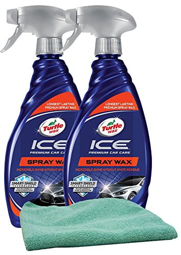 Turtle Wax ICE Synthetic Spray Wax (20 oz.) Bundle with Microfiber ...