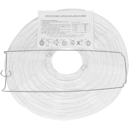 Paper Lantern Lamps 18 Packs 4"-12" White Beige Gold Chinese Paper ...