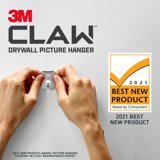 3M CLAW™ Drywall Picture Hanger with Temporary Spot Marker, holds 15 ...