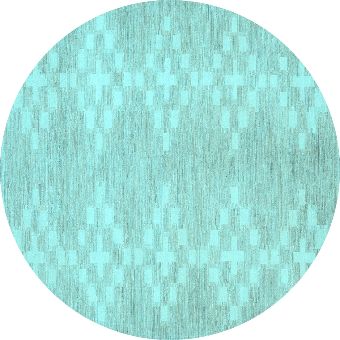 Ahgly Company Indoor Round Solid Light Blue Modern Area Rugs, 4' Round ...