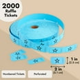 Juvale Blue Star Raffle Tickets, Numbered, 2000 Count, 2x1 Inches, for ...