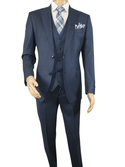 Men Suit BERLUSCONI Turkey 100% Italian Wool Super 180's Vested #Ber3 ...