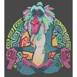 Junior's Lion King Rafiki Geometric Rainbow Racerback Tank Top Charcoal ...