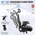 750 lbs Ergonomic Mesh Office Chair with High Back, 5D Adjustable Arms ...