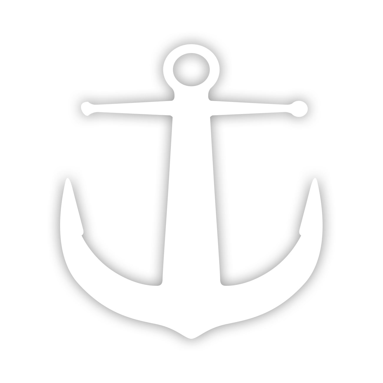 Boat Anchor Sticker Decal Die Cut - Self Adhesive Vinyl - Weatherproof ...