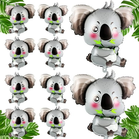 16 Pack Koala Bear Balloons Mylar Foil Koala Balloon 33 Inch Koala ...