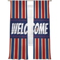 4th of July Sheer Curtains 84 Inch Length 2 Panels, Independence Day ...