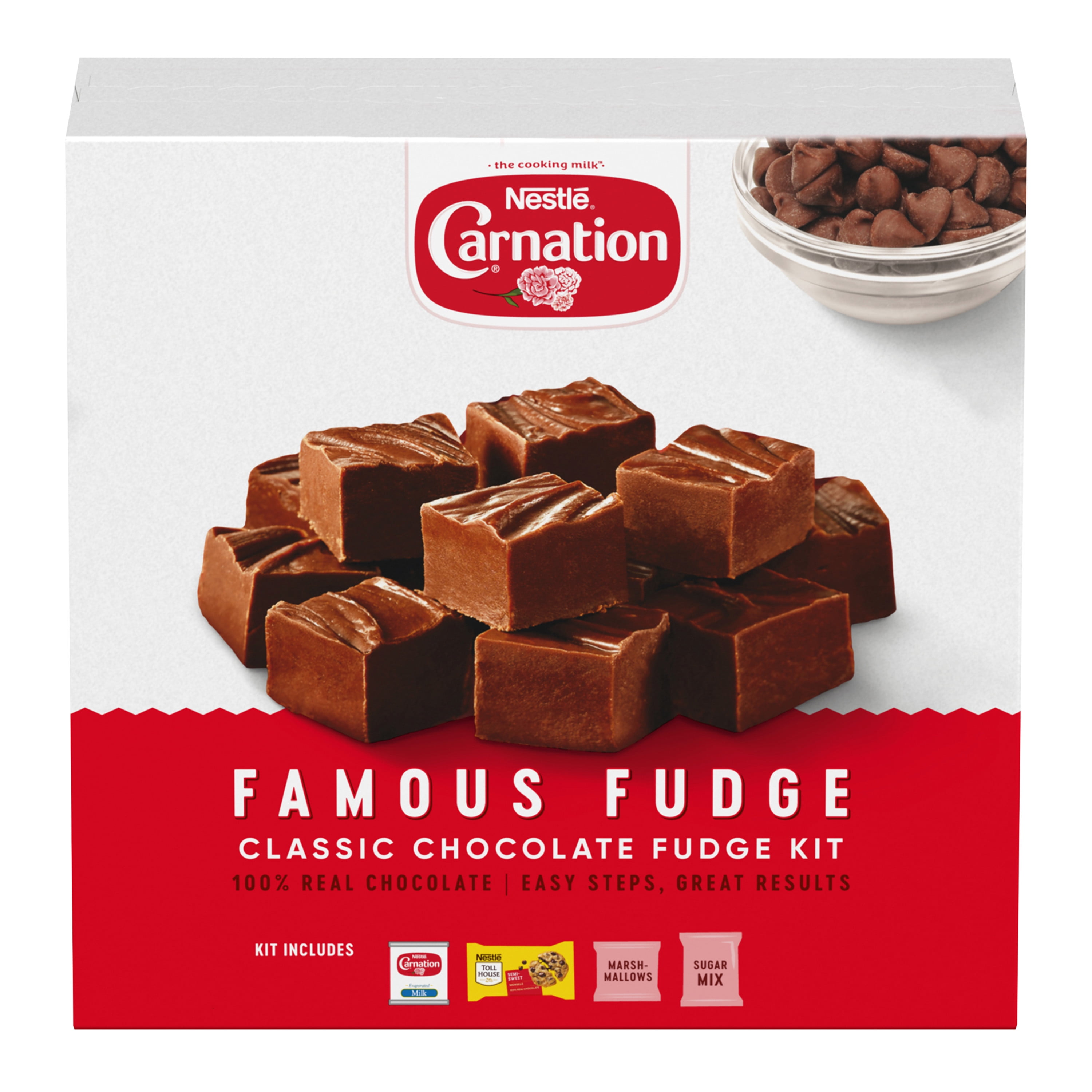 CARNATION Famous Fudge Classic Chocolate Fudge Kit – Walmart Inventory ...