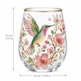 2Pcs Edition 2026 Garden Morning Bliss Hummingbird Glass Tea Cup ...