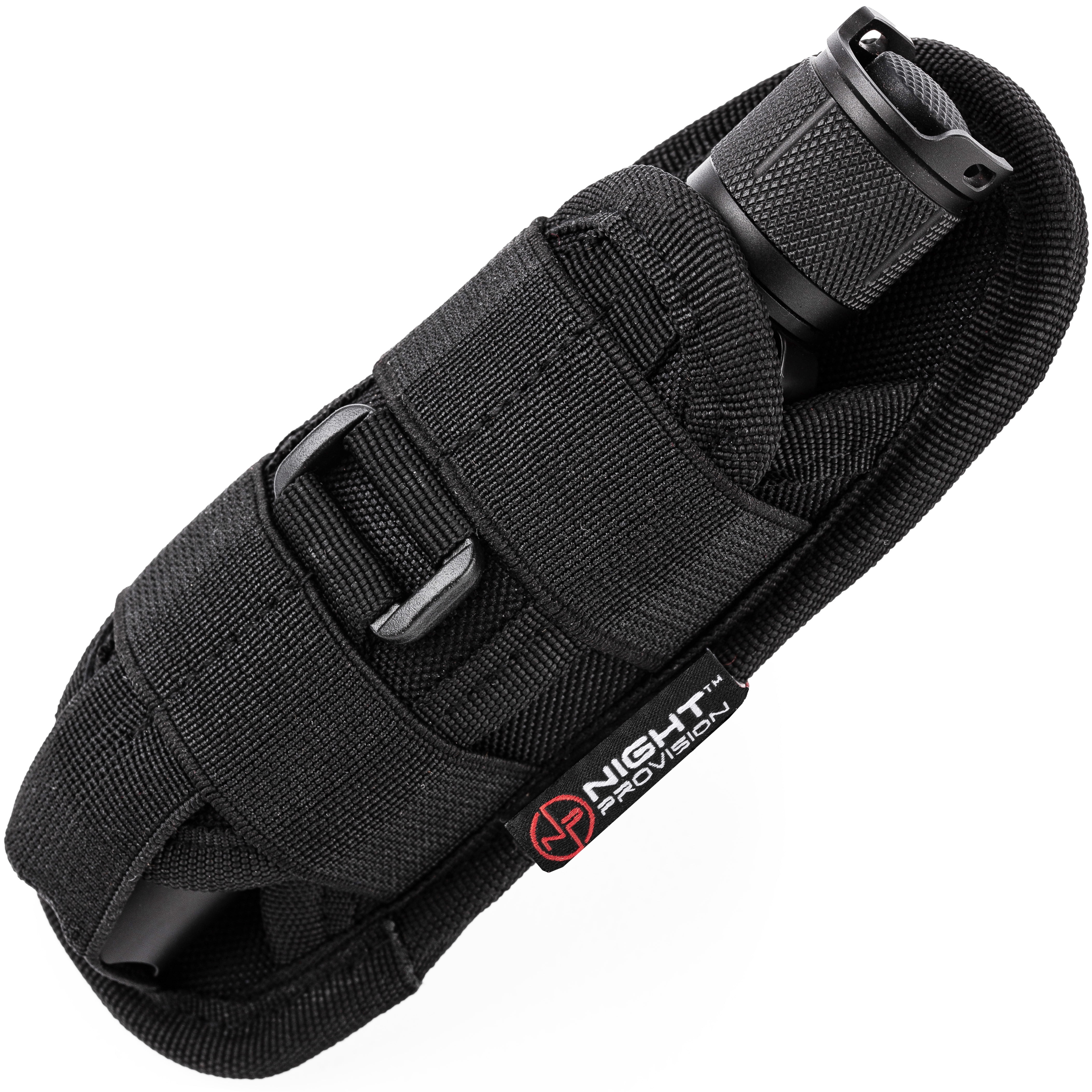 TH1C Compact Tactical Flashlight Holster Pouch for Belt (Closed-End ...