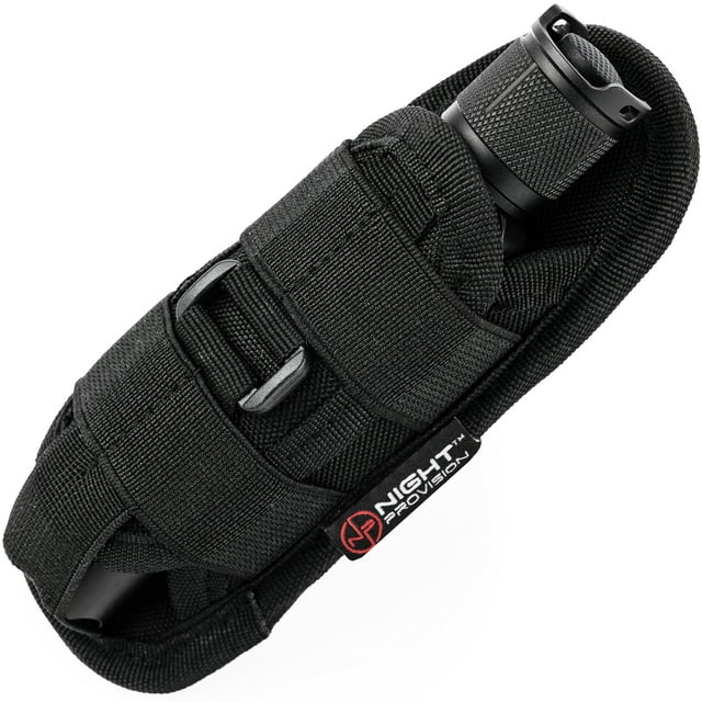 TH1C Compact Tactical Flashlight Holster Pouch for Belt (Closed-End ...