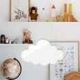 Eease Cloud Shaped Wall Mirror with Wood Frame for Home Decor - Walmart.com