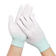 12 Pair PVC Dotted Gloves for Antislip Performances and Electrostatic ...