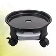 Alasum Black Plant Pots Tray with Universal Wheels and Storage Drawer ...