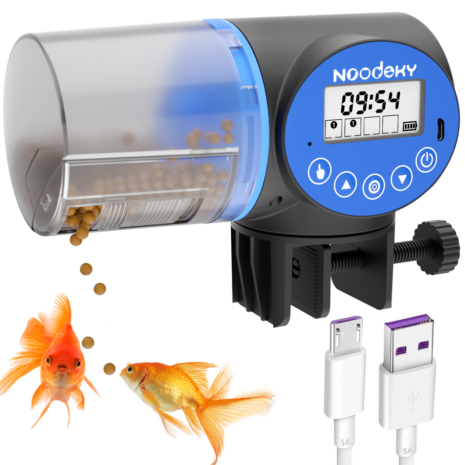 Automatic Fish Feeder Smart Digital Fish Food Dispenser Timer Fish ...