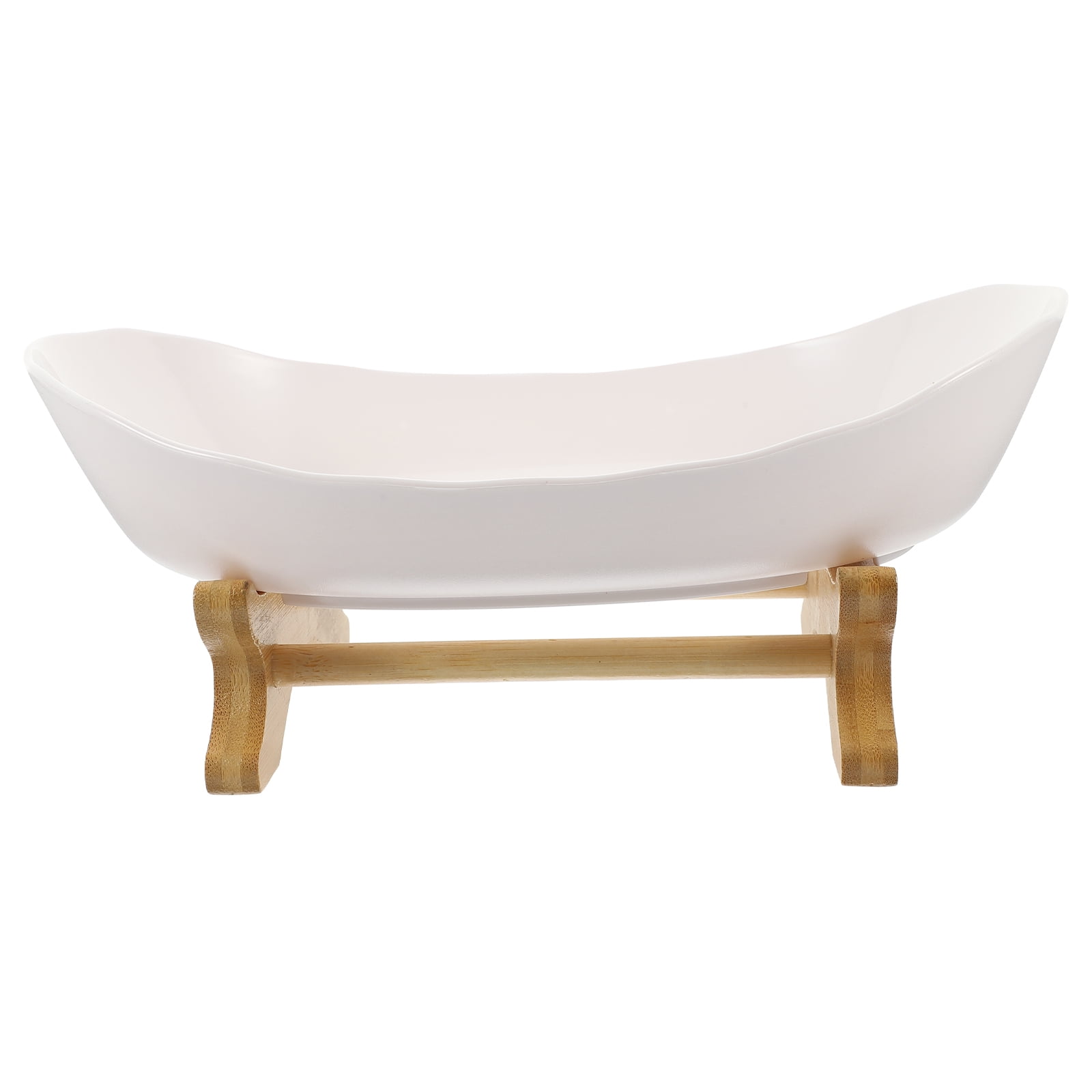 Click here for Ounona Fruit Bowl With Wood Stand Snack Dessert St... prices