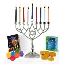 Exquisite Modern Electronic Menorah LED Lighted Rods Battery & USB ...