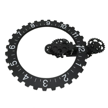 Gear Wall Clock Body, 3D Moving Gear Clock, Gear Clock Wall Retro Large ...