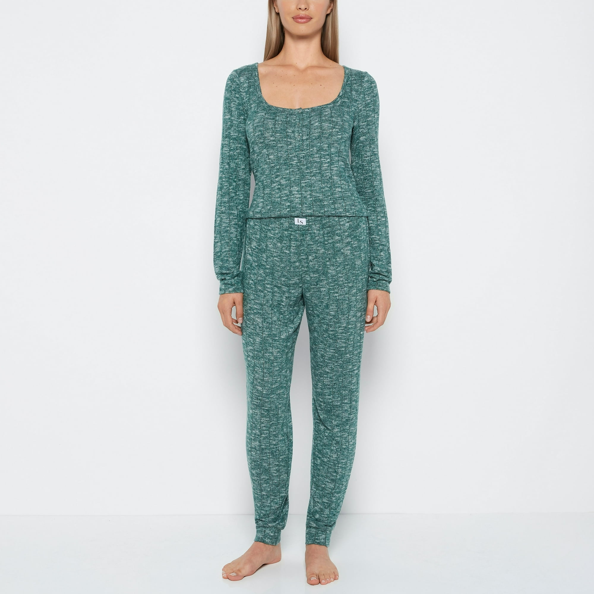 Click here for La Senza Pj Set With Ls Logo Patch In Emerald Gree... prices