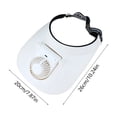 Fan Shaped Sun Hat, Rhinestone Sticker Decor Cap, Rechargeable Built-in ...