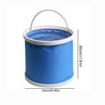 Foldable Water Bucket 13L, Heavy-Duty Cloth Camping Bucket with Leak ...