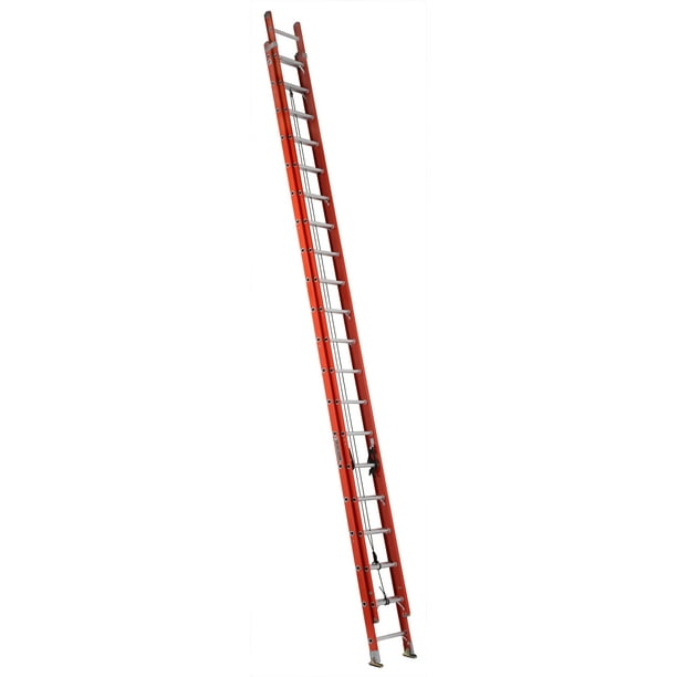 Louisville Ladder FE3240 40 ft. Fiberglass "D" Rung Extension Ladder ...