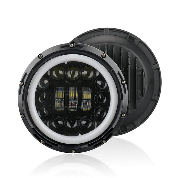 12V / 24V Faro de coche de motocicleta 7 pulgadas LED redondo Lámpara ...