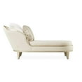 Michael Amini Villa Cherie Chaise - Pearl/Caramel - Walmart.com