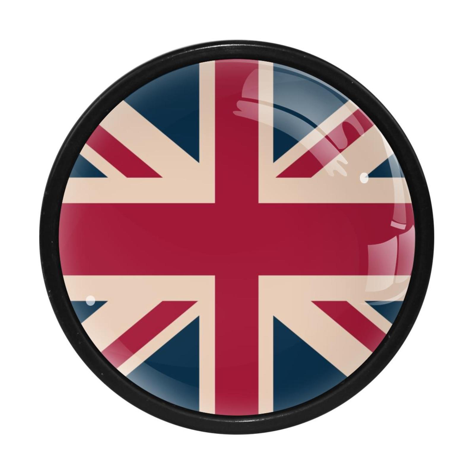 4 Pcs UK Vintage British Flag Knobs for Kitchen Cabinet Cupboard ...