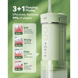 JTF Mini Cordless Water Flosser for Teeth with 5 Jet Tips and Travel ...