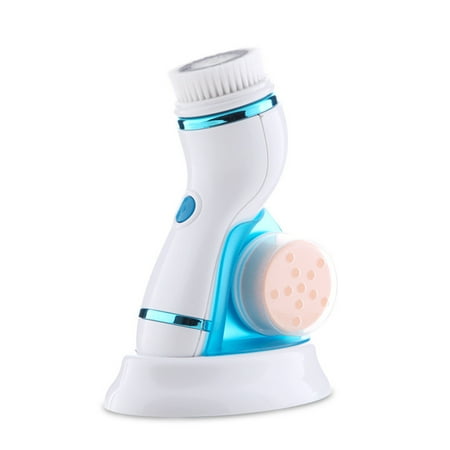 eccomum 360° Facial Cleansing Brush 2 Speed Levels Waterproof Face Spin ...