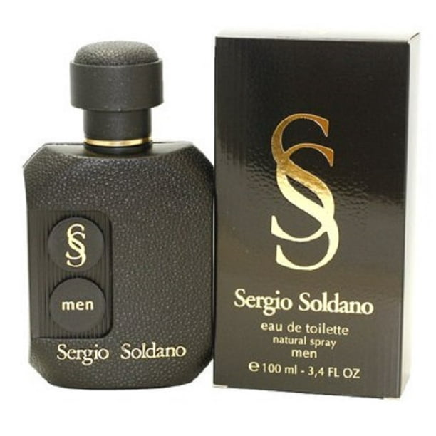 Sergio Soldano " Black " For Men Cologne 3.4 oz ~ 100 ml EDT Spray ...