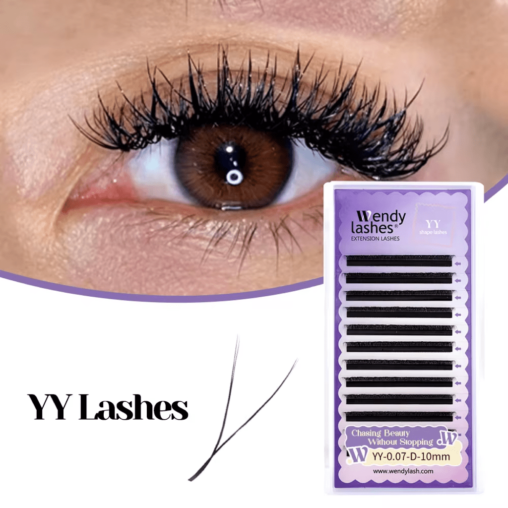 Wendy Lashes YY forma Triple puntas tejidas a mano Premium suave luz ...