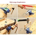 Bench Vise, Multi-function Bench Vise 360 Rotating Fixture Table Vice 2 ...