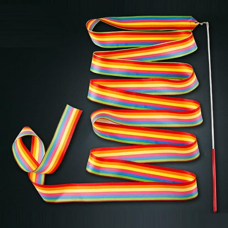 JOYWEI Children's Rhythmic Gymnastics Ribbon Dance Stick Props ...