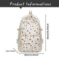 Charming Cherry And Flower Backpack With Cute Aesthetic Design, Kawaii ...