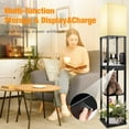 Kapwan Floor Lamps with Shelves -Modern Standing Book Shelves Corner ...
